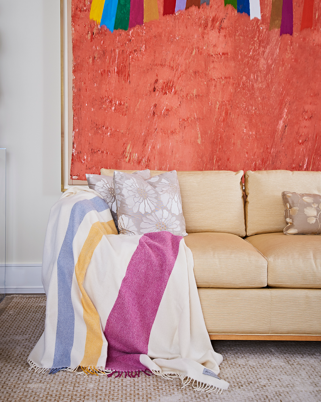 Cream Stripe Alpaca Throw – Harlow Henry
