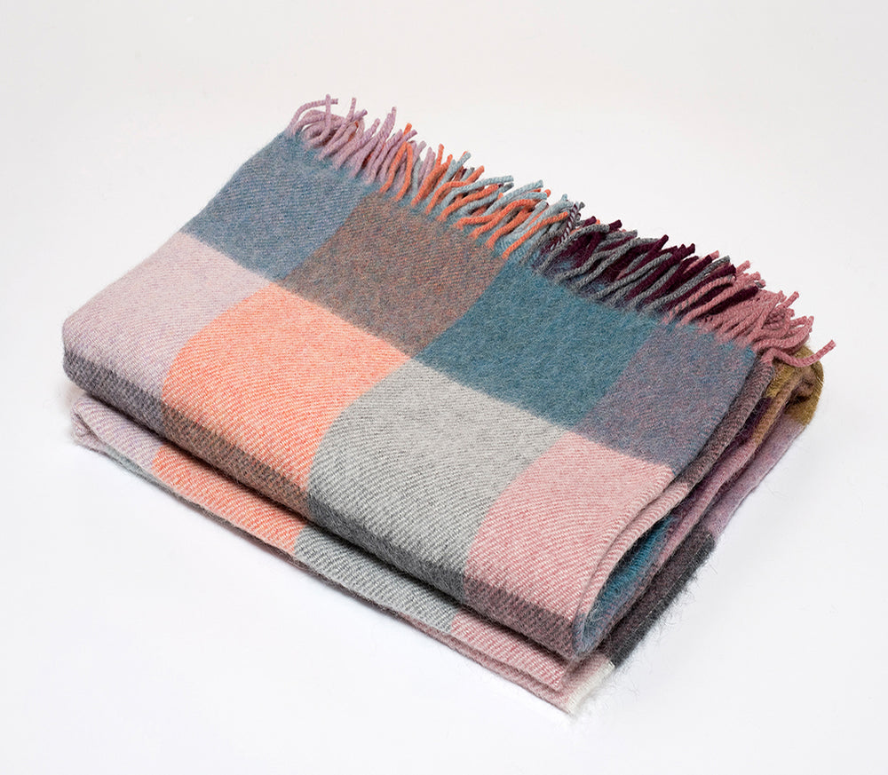 Alpaca Classic Check Throw Multi Colour – Harlow Henry